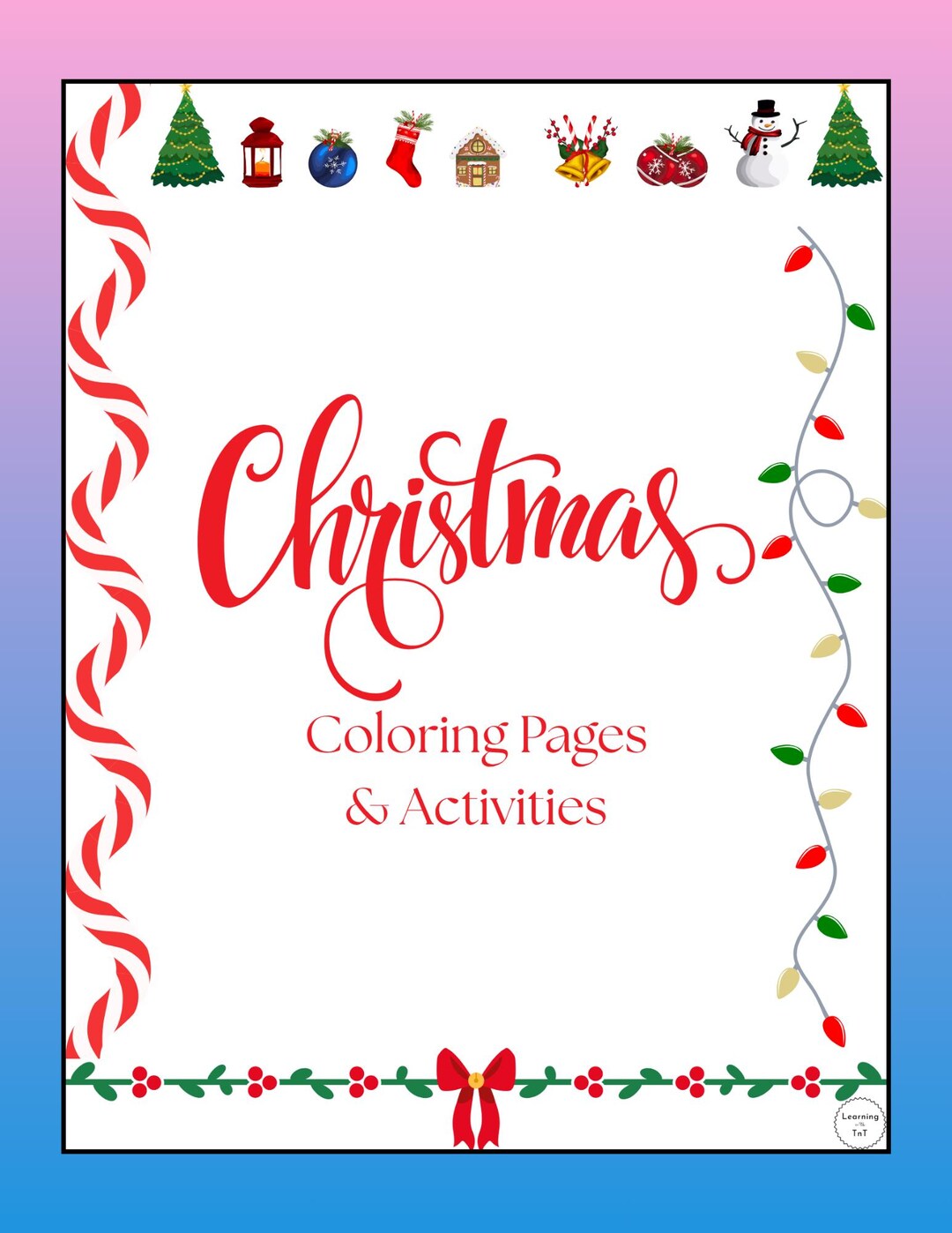 Instant Download Christmas Coloring Pages & Activities – 20-page PDF ...