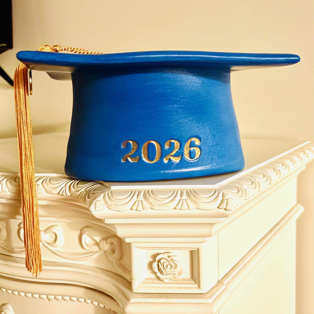 Personalized Graduation Cap Display | Class of 2026 / 2027 Keepsake - Etsy