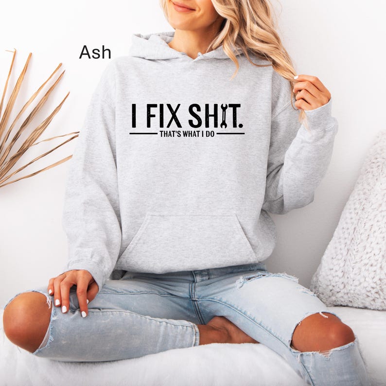 Funny Repair Technician Hoodie | Mechanic Humor Pullover Sweatshirt - Etsy