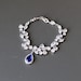 Plum Purple Bridal Jewelry SET Plum Wedding Necklace Earrings Bracelet ...