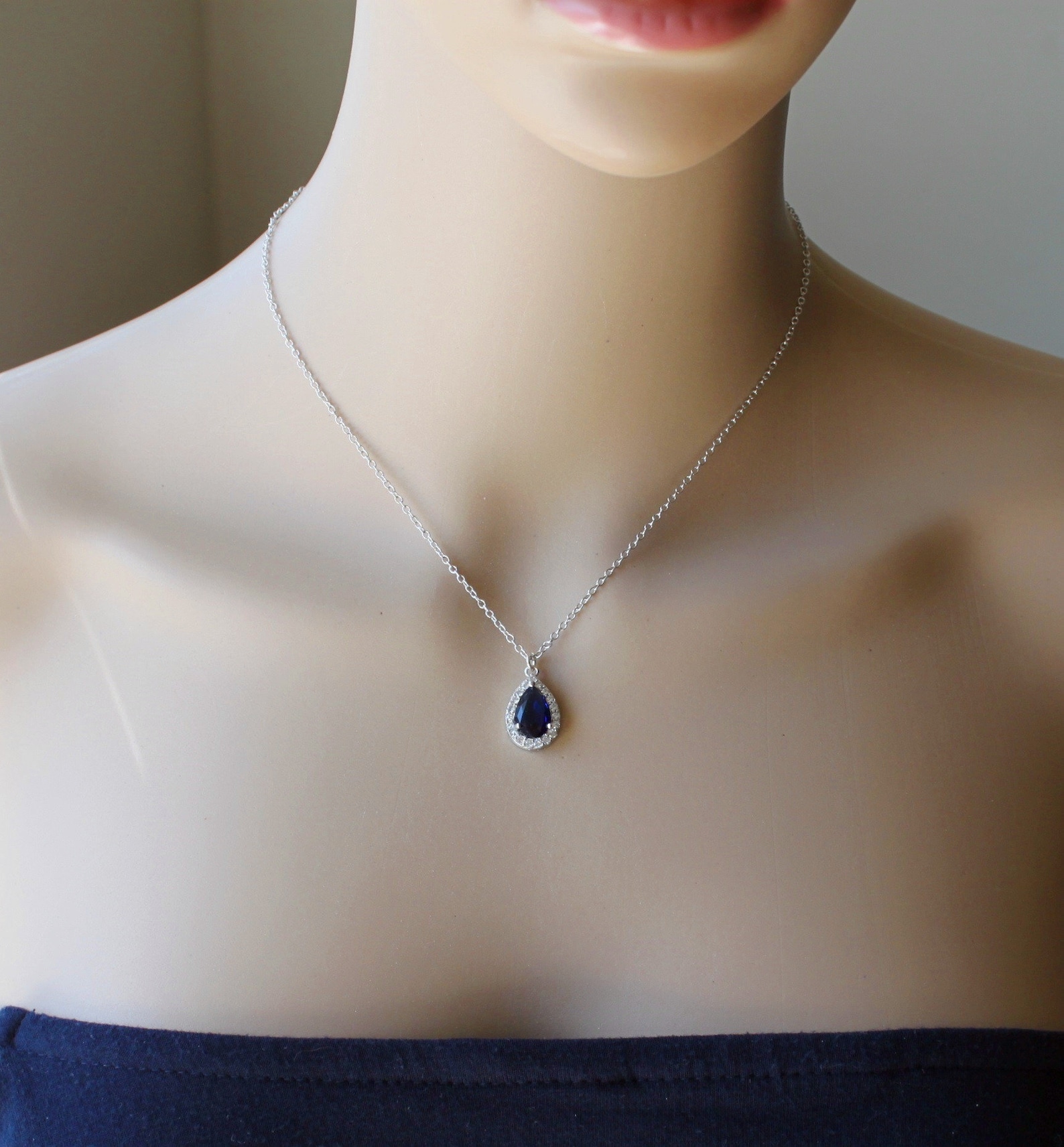 Custom Navy Wedding Jewelry Set Bridesmaid Gift Navy - Etsy