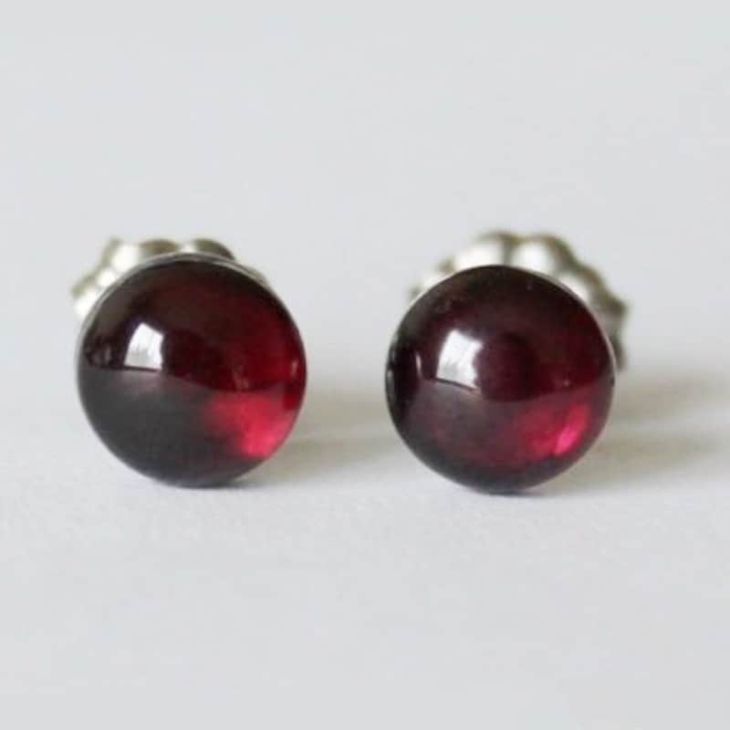Garnet Earrings - Etsy