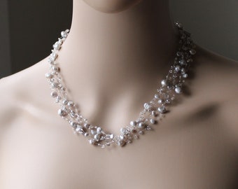 Multi Strand Pearl Necklace - Etsy