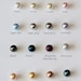 Custom Color Wedding Pearl Gift SET Pearl Necklace Earrings Bridesmaid ...