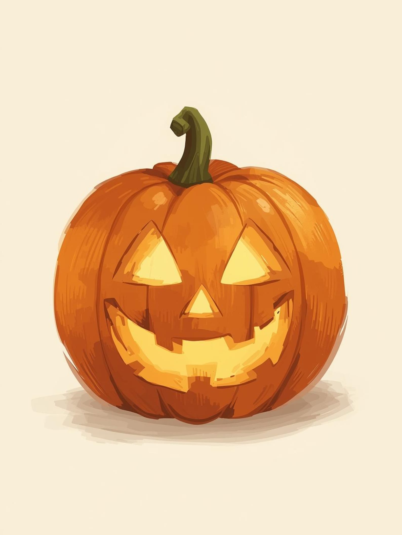 Pumpkin Halloween Wall Art | Jack-o’-lantern Printable Digital Download ...