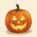 Pumpkin Halloween Wall Art | Jack-o’-lantern Printable Digital Download ...