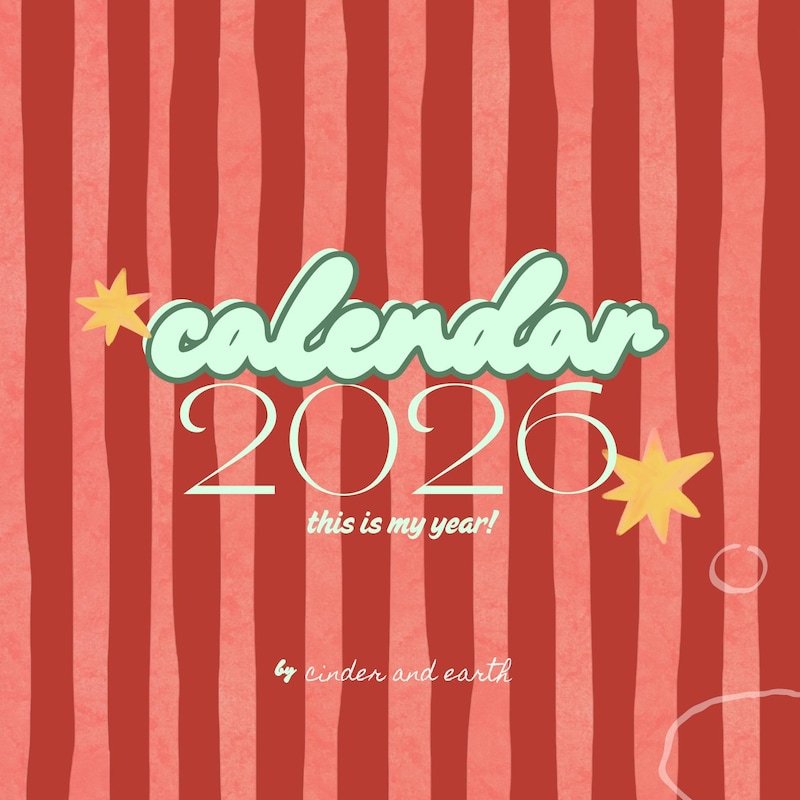 Retro Calendar Girly - Etsy