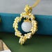 Handmade Brass Inlaid Jade Pendant - Etsy