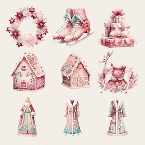 Preppy Christmas Clipart 2026: 100 Pngs - High-detail Holiday Art ...