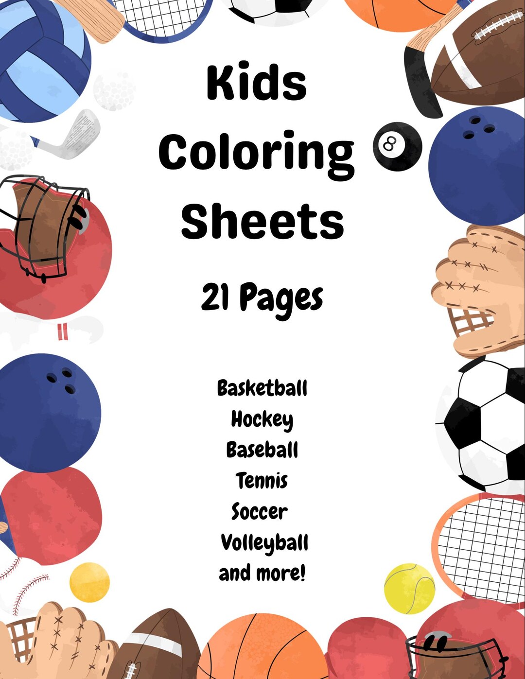 Sports Coloring Pages for Kids | 21 Fun Athletic Activity Sheets ...