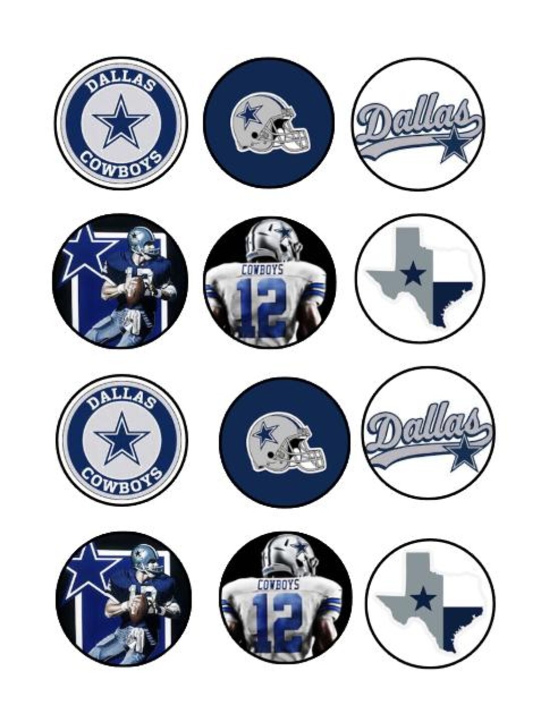 Football Edible Image/treat Toppers - Etsy