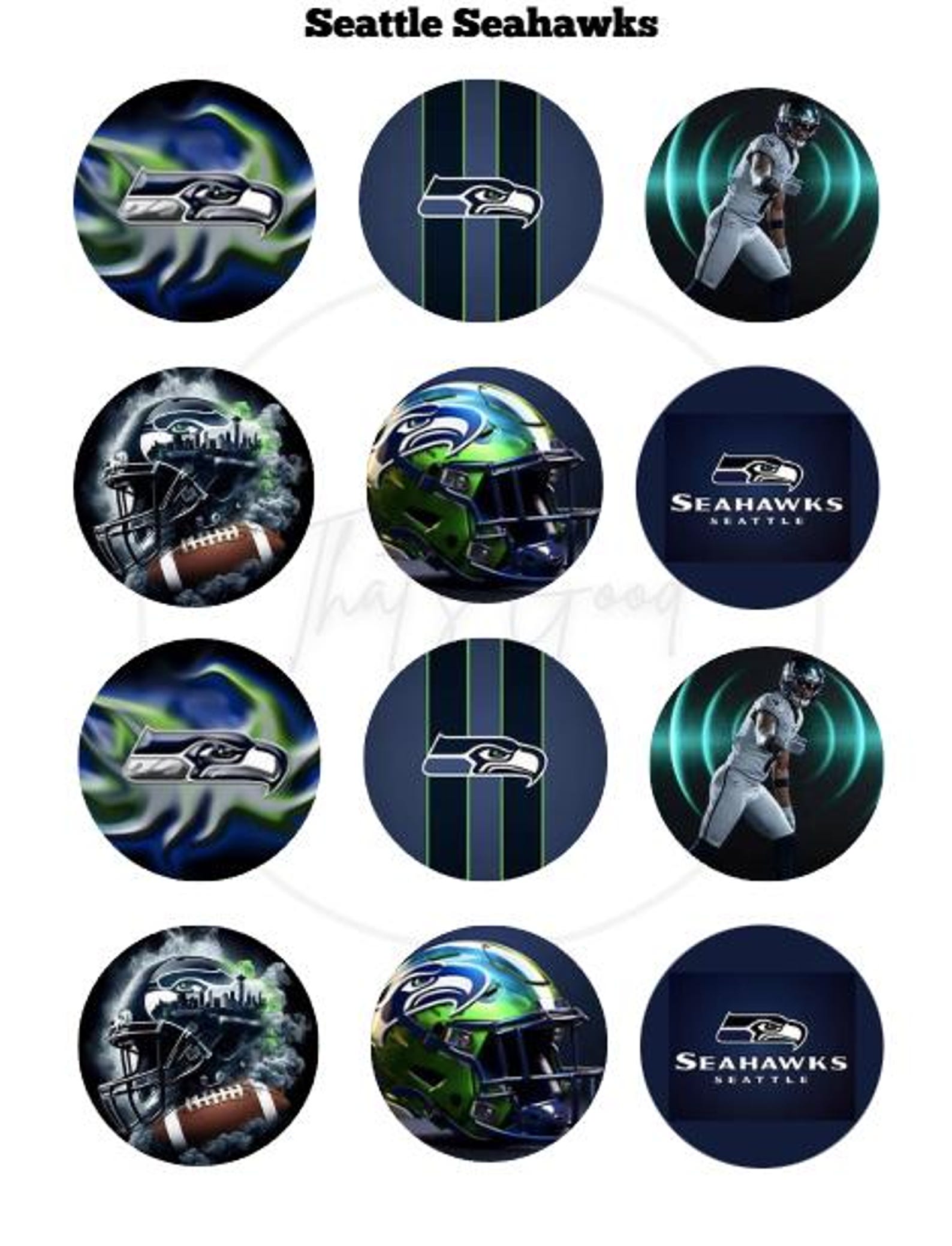 Football Edible Image/treat Toppers - Etsy