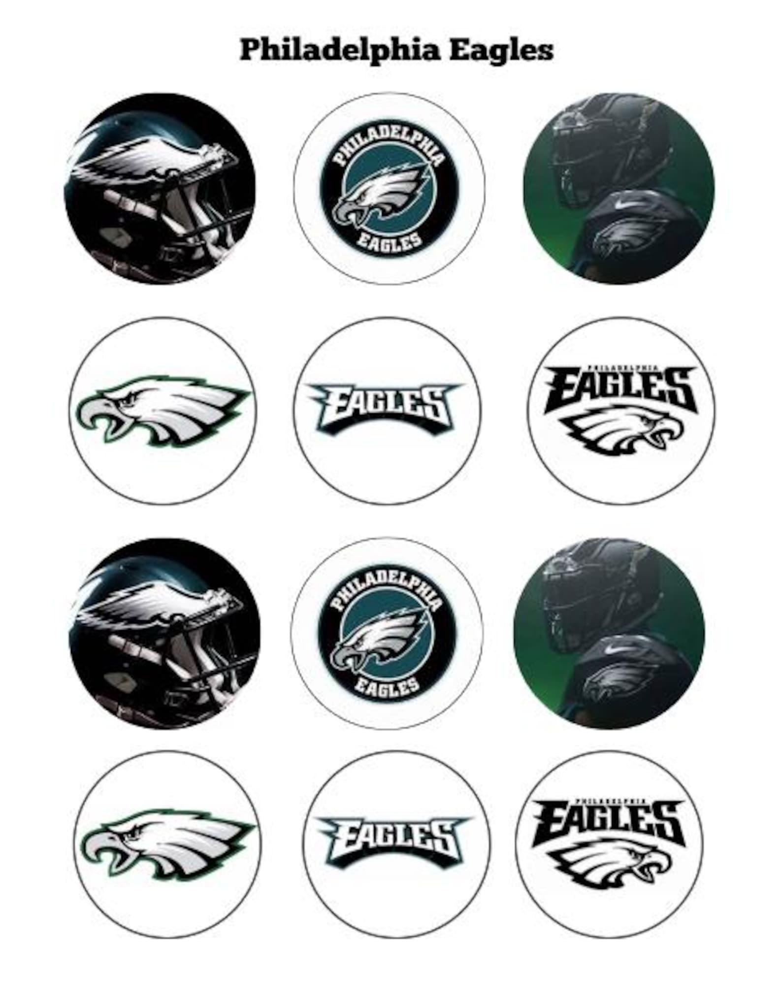 Football Edible Image/treat Toppers - Etsy