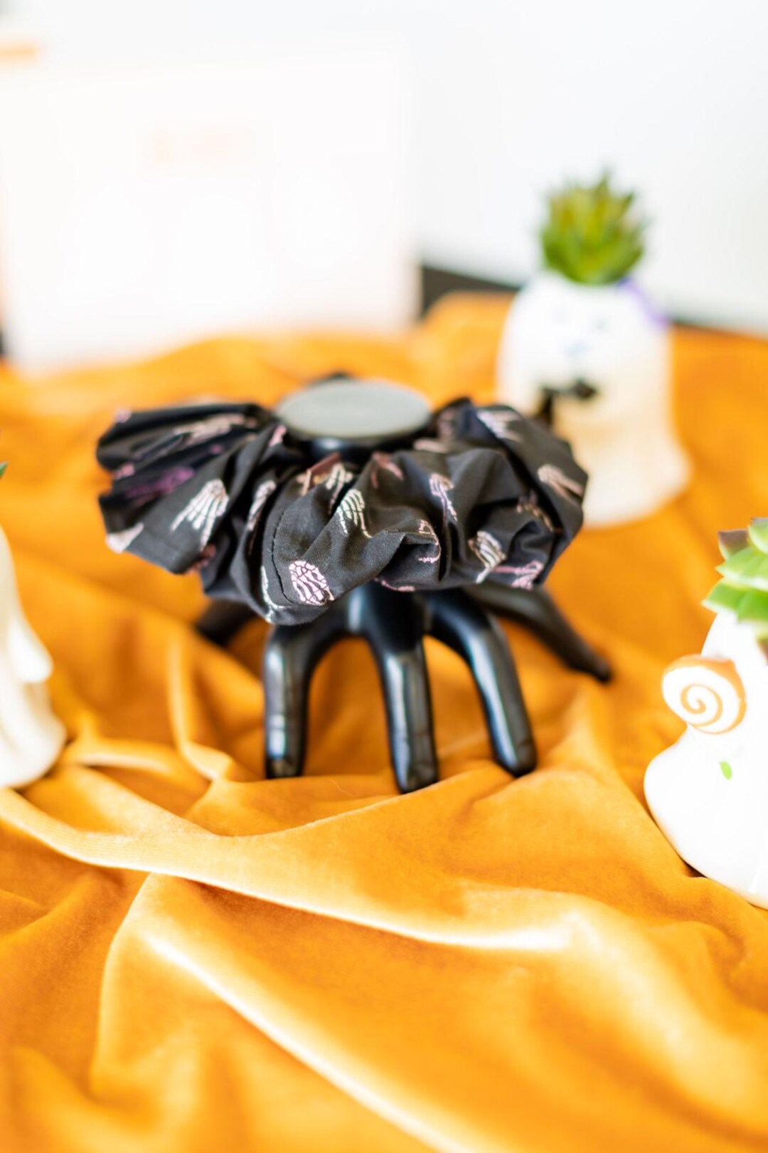 Eerie Encore Scrunchie | Cotton Hair Tie | Goth Alternative Hair ...