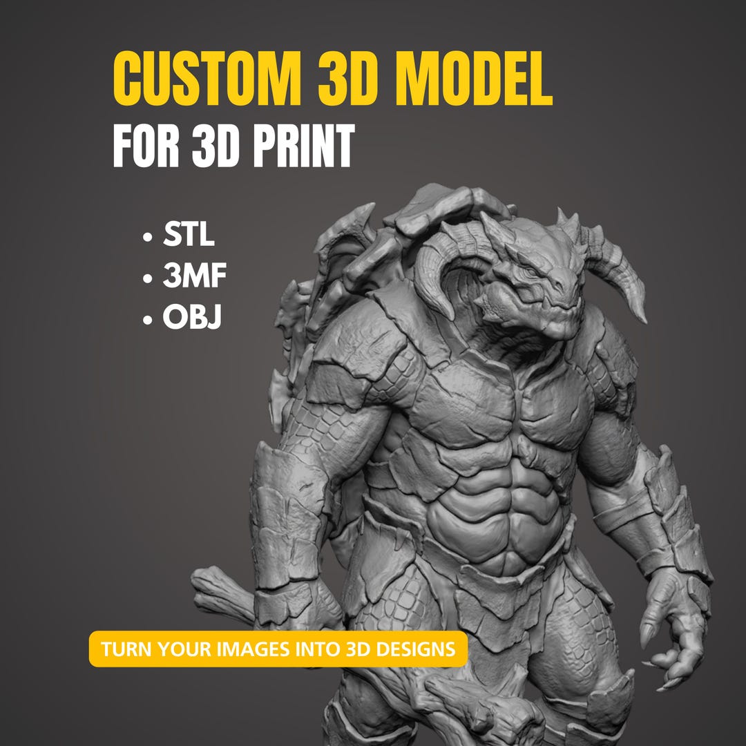 Custom 3D Model File for Printing, Character Figure Ornament Toy (STL ...