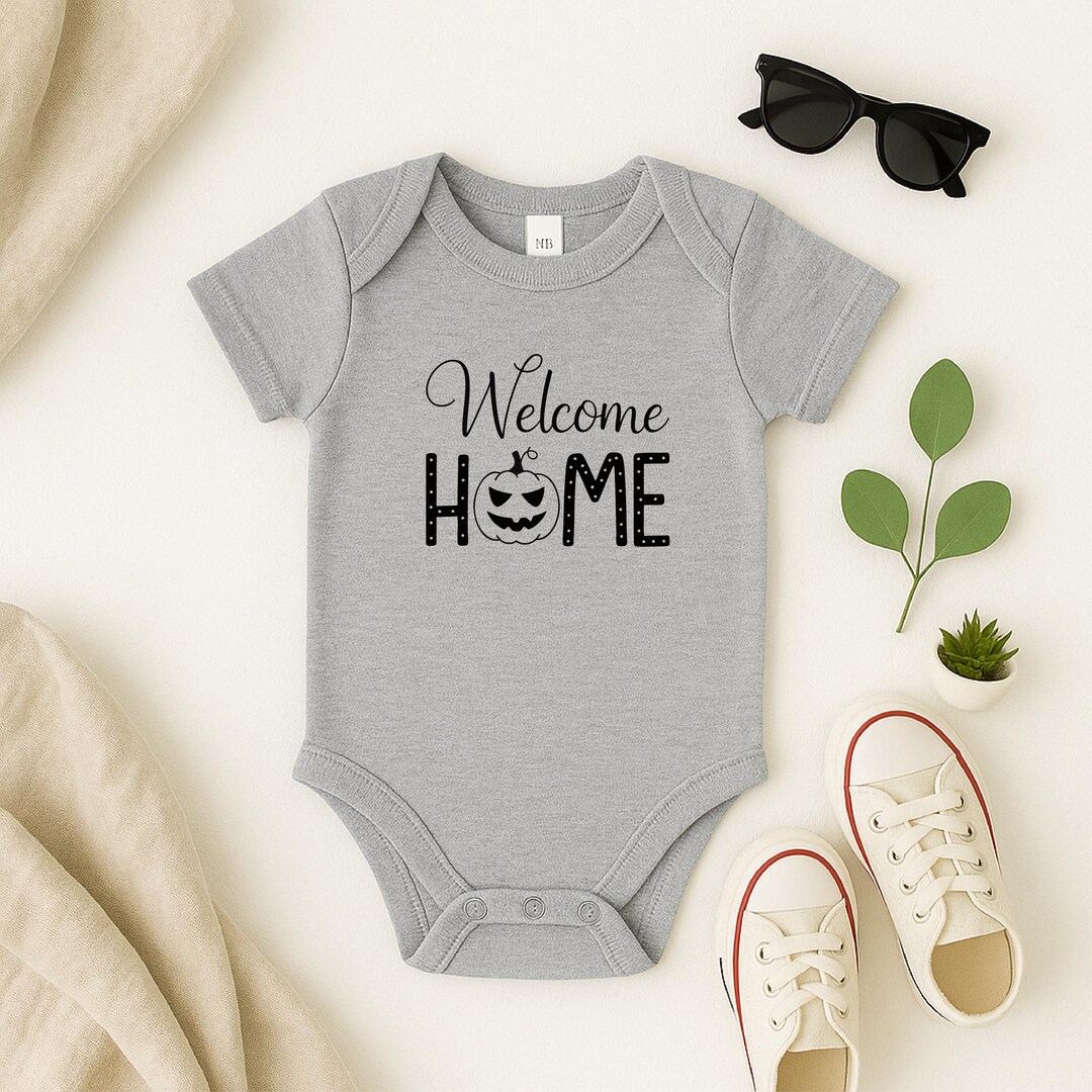 Welcome Home Baby Onesie – Halloween Pumpkin Newborn Bodysuit - Etsy