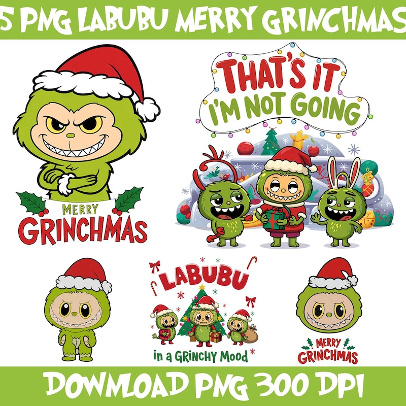 Labubu Grinch - Etsy