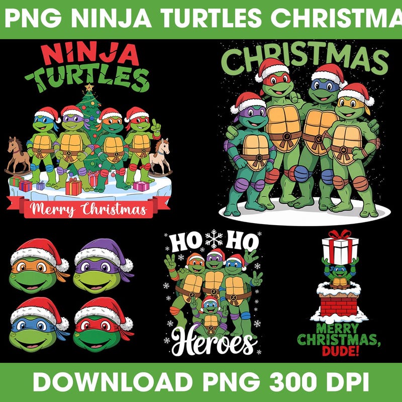 Leonardo Print Turtles - Etsy