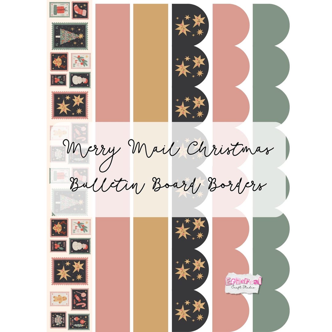 Merry Mail Christmas Bulletin Borders Christmas Bulletin Board ...