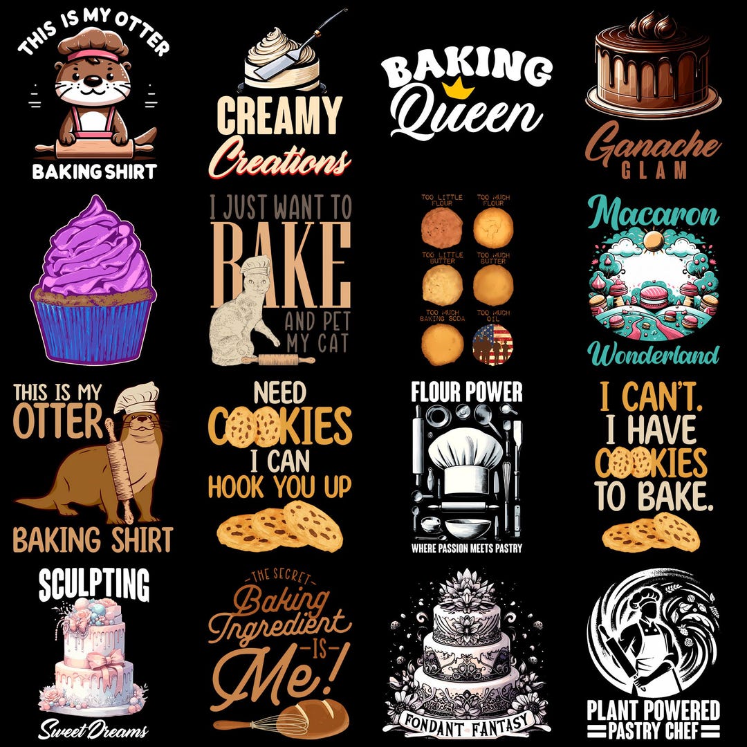 Funny Bread Baker PNG, Pastry Chef Baking Lover Clipart, Retro Food ...