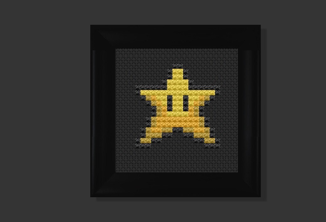 Star (mario Bros) Cross Stitch Pattern PDF - Etsy