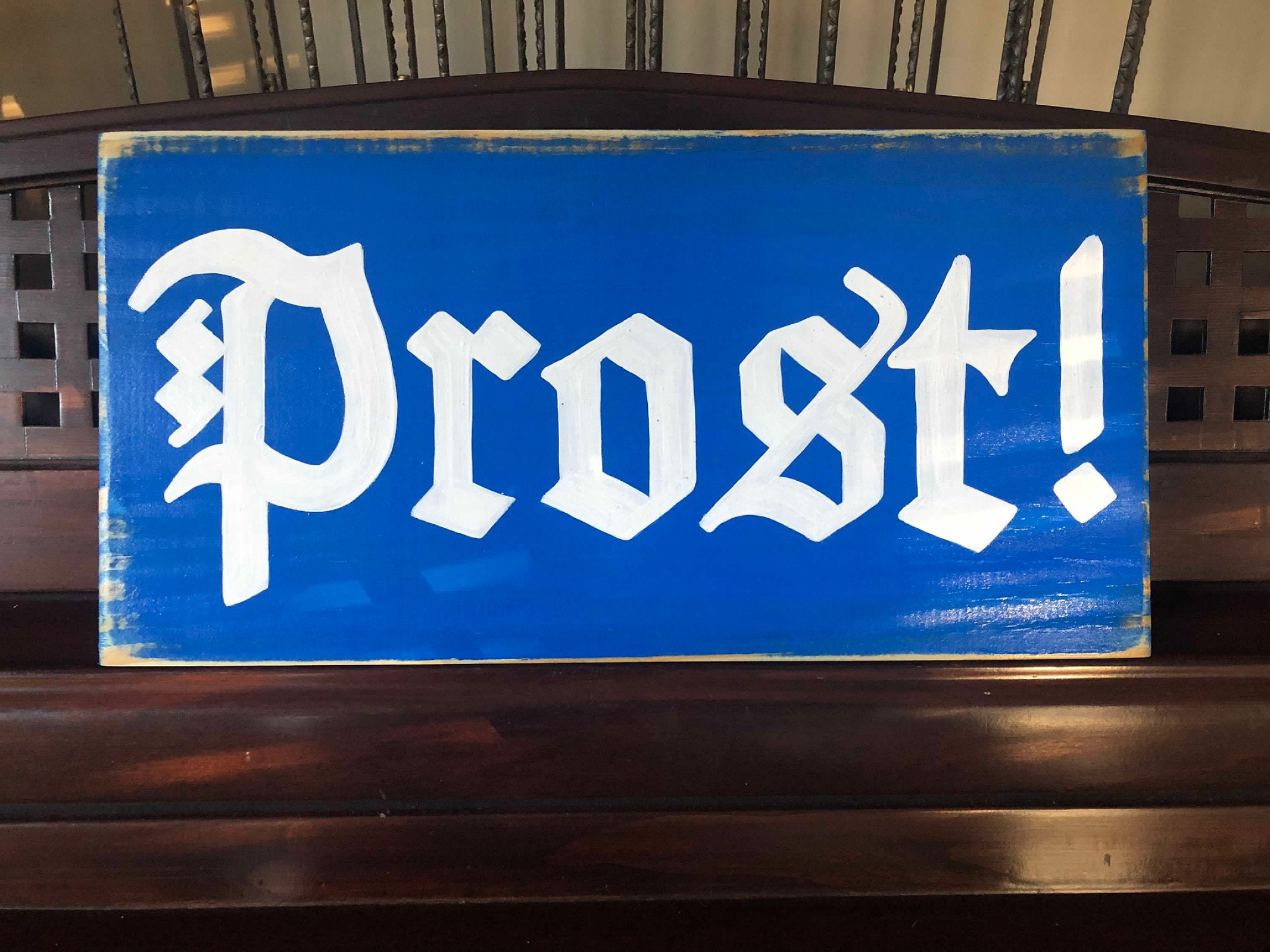PROST Cheers Toast To You Sign German Oktoberfest Party | Etsy