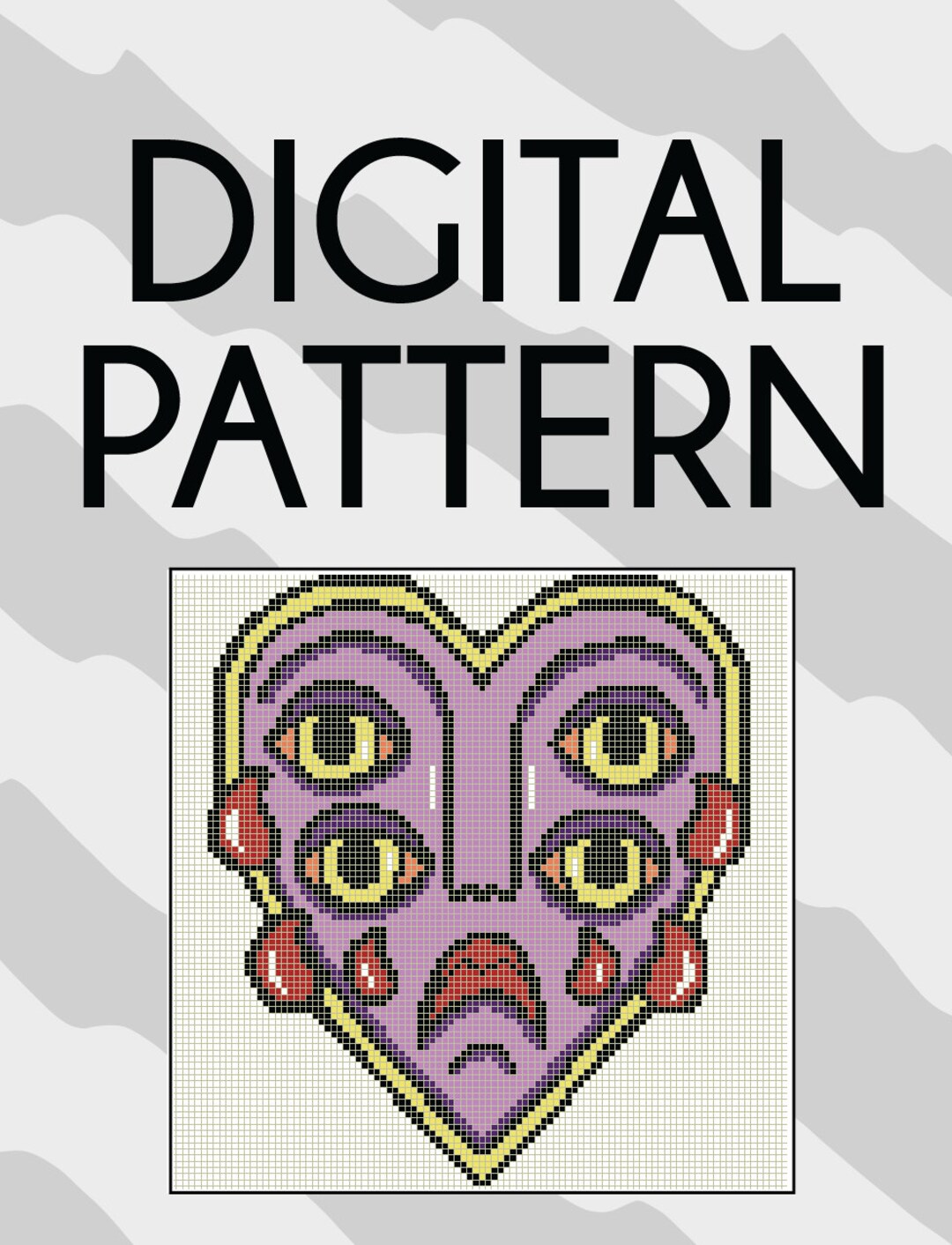 Crying Heart Pattern - Etsy