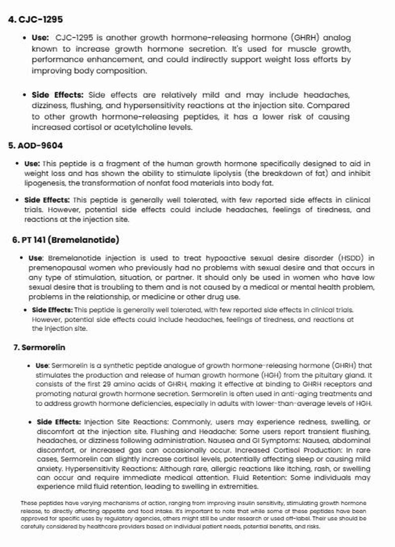 Peptide Consent Form Template for Medical Spa | Clinic Legal Consent ...