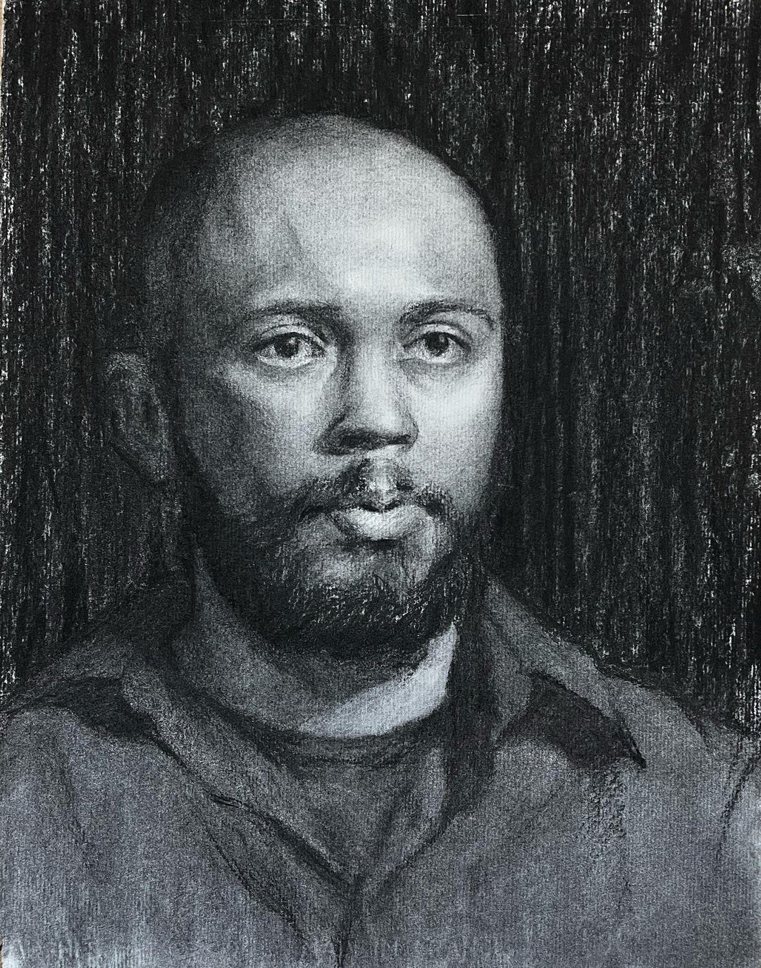Tim, Original Charcoal Drawing on Paper, 10x13” - Etsy