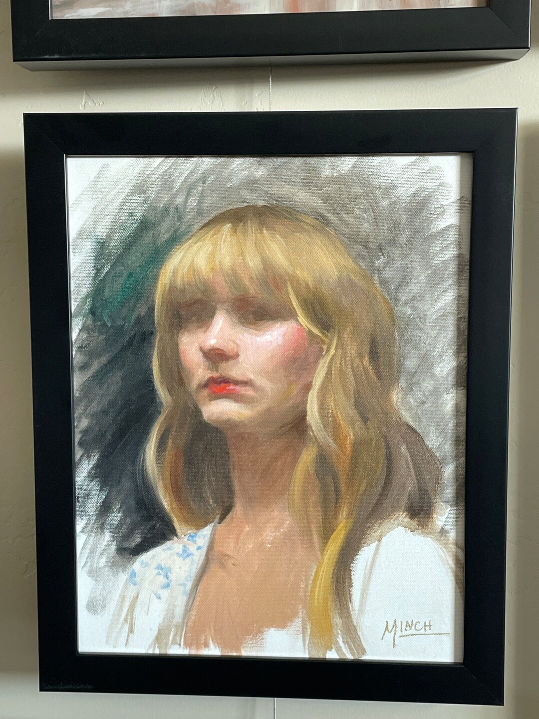 Julia portrait in French Dress Original Alla Prima Portrait Oil ...