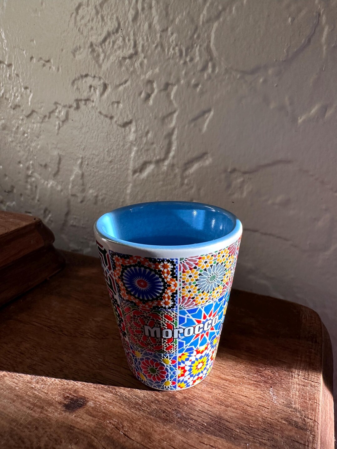 Moroccan Ceramic Cup – Hand-painted Mosaic Design Souvenir Mug ...
