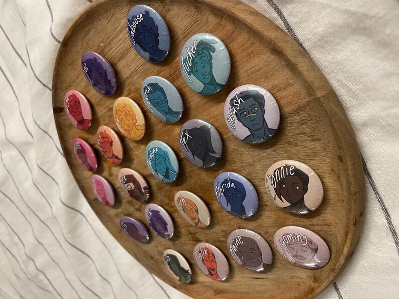 Red Vs Blue Pinback Buttons | Face Canons - Etsy