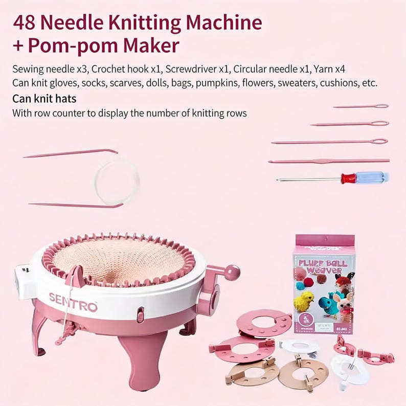 Hand-crank Knitting Machine Kit – DIY Weave Scarf/sweater - Etsy