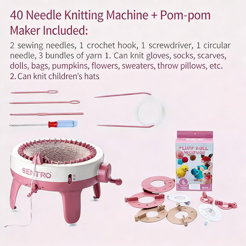 Hand-crank Knitting Machine Kit – DIY Weave Scarf/sweater - Etsy