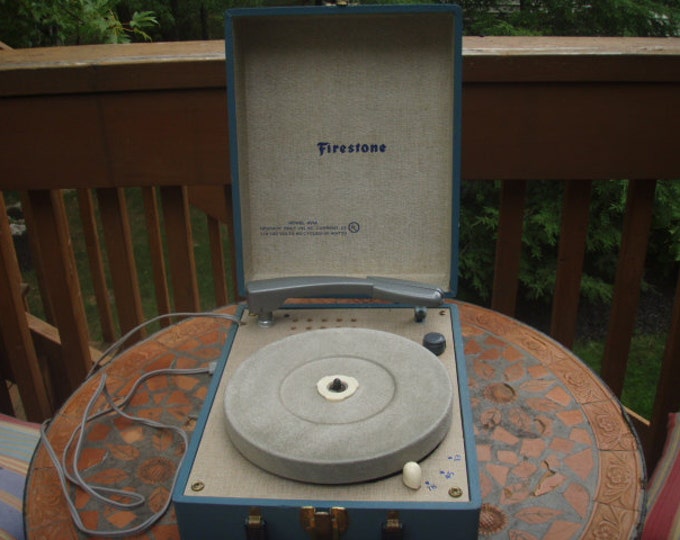 Vintage Portable Record Player Made by Firestone - Etsy