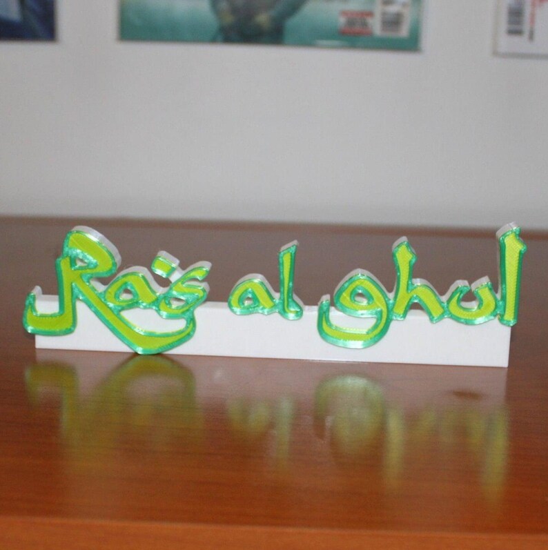Ra's Al Ghul 3D Printed Logo Sign Wall Desk Shelf Art - Etsy