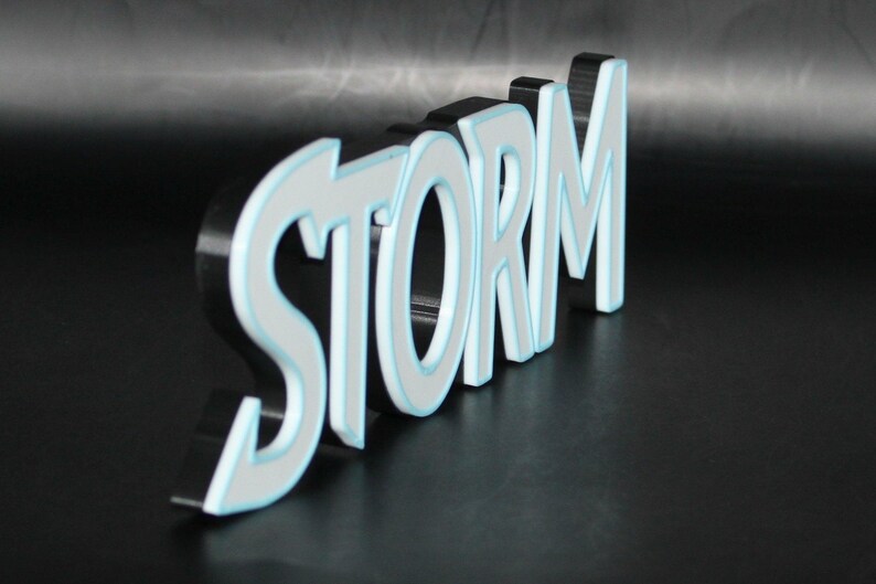 Storm 3D Printed Logo Sign Wall Desk Shelf Art - Etsy Australia