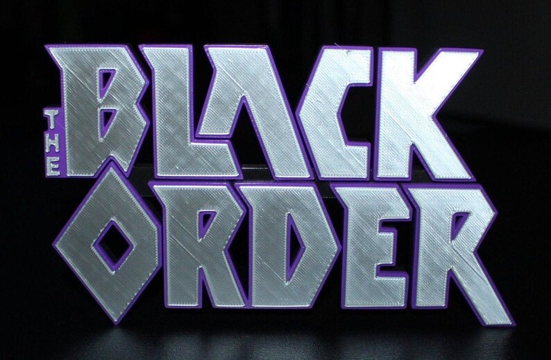 Black Order 3D Printed Logo Sign Wall Desk Shelf Art - Etsy