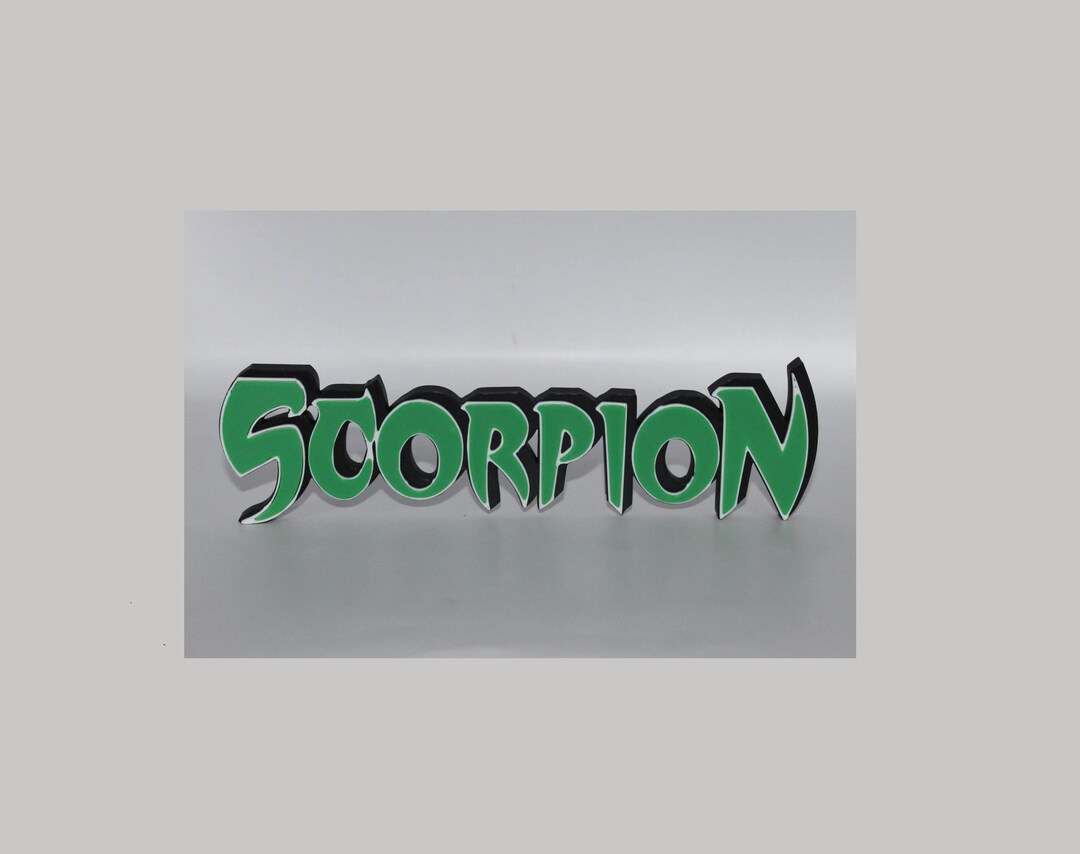 Scorpion 3D Printed Logo Sign Wall Desk Shelf Art - Etsy