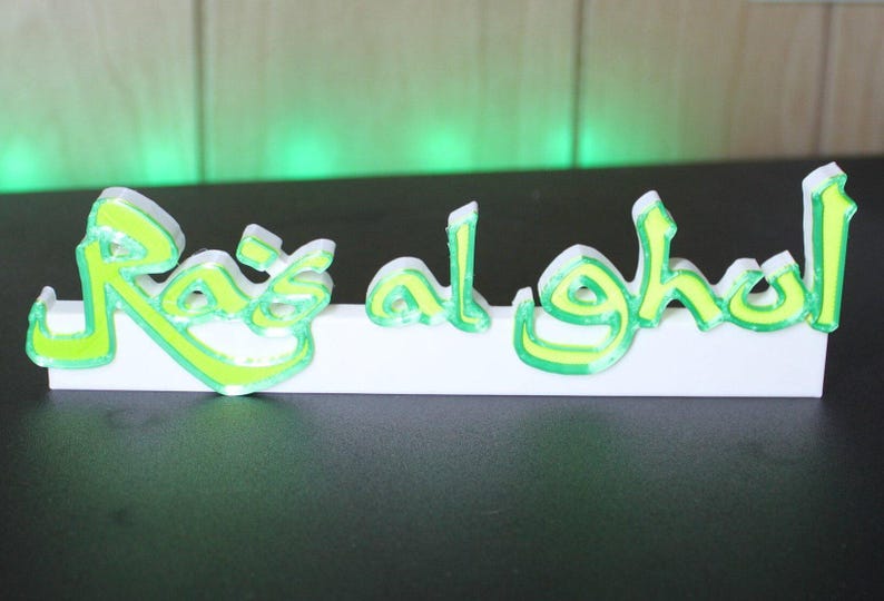 Ra's Al Ghul 3D Printed Logo Sign Wall Desk Shelf Art - Etsy
