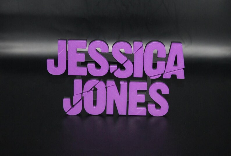 Jessica Jones 3D Printed Logo Sign Wall Desk Shelf Art - Etsy