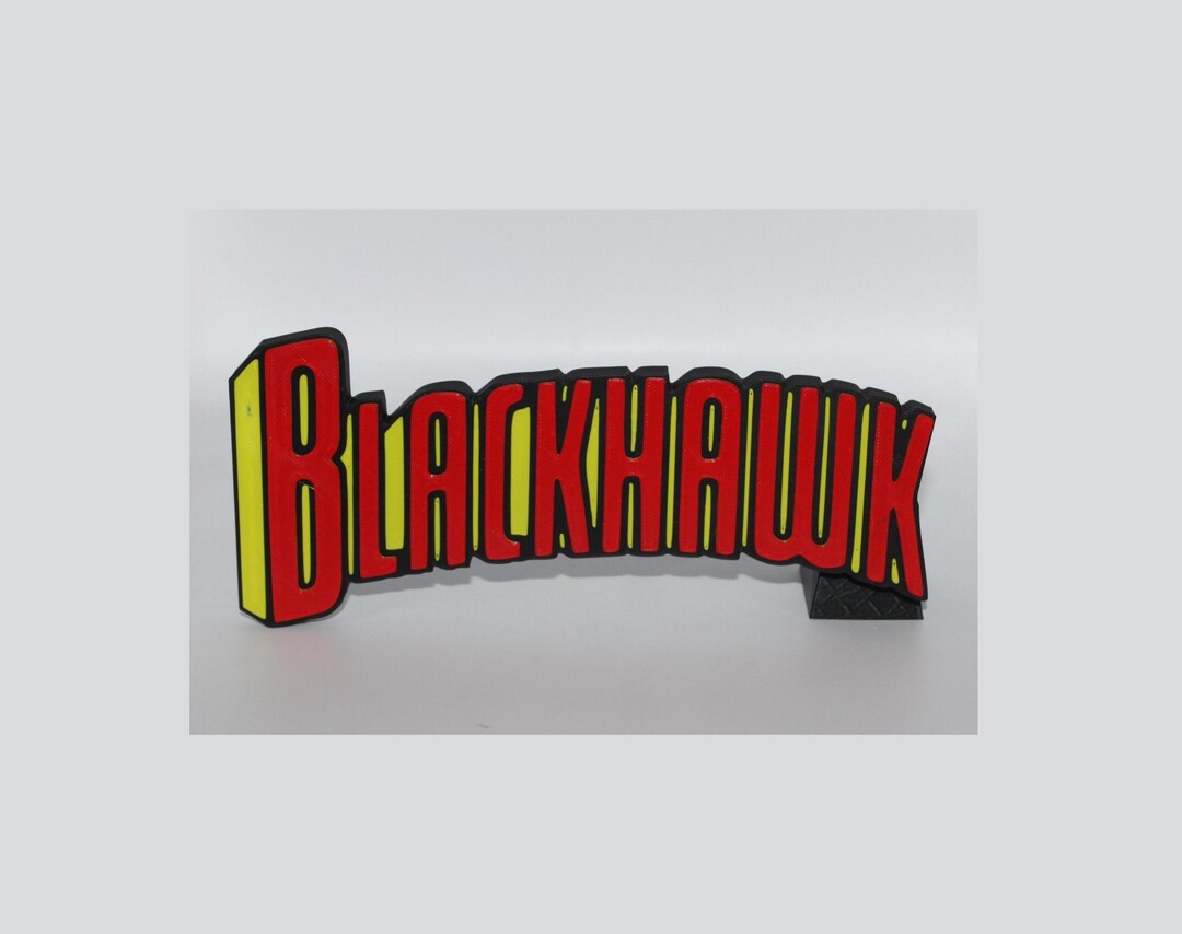 Blackhawk 3D Printed Logo Sign Wall Desk Shelf Art - Etsy UK