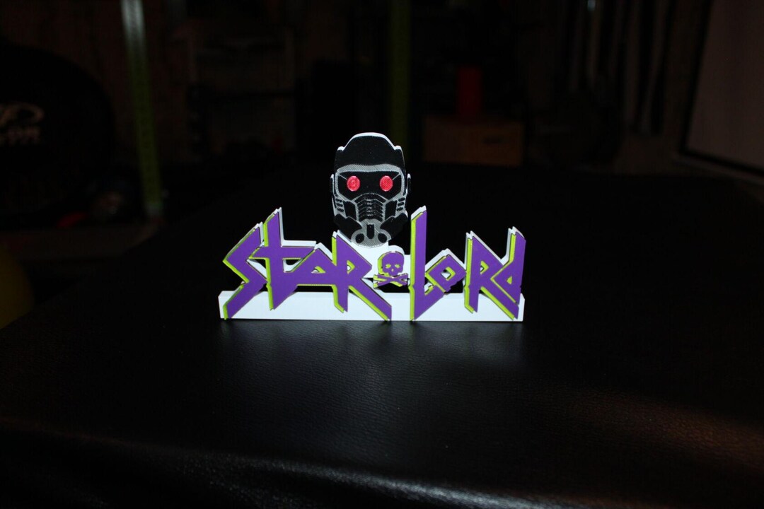 Star Lord 3D Printed Logo Sign Wall Desk Shelf Art - Etsy