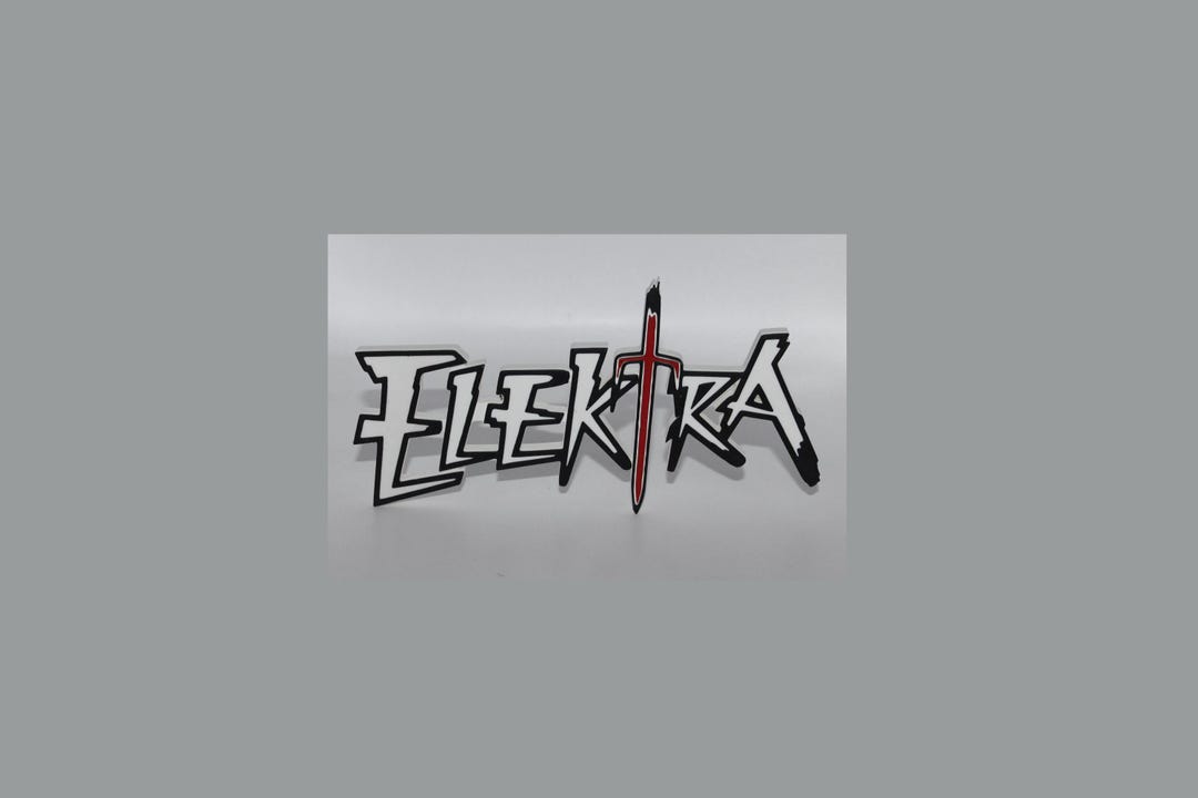 Elektra 3D Printed Logo Sign Wall Desk Shelf Art - Etsy