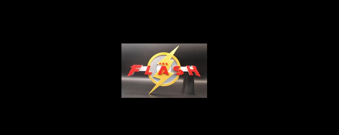 Flash 3D Printed Logo Sign Wall Desk Shelf Art - Etsy UK