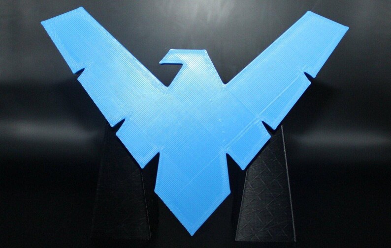 Nightwing 3D Printed Logo Sign Wall Desk Shelf Art - Etsy