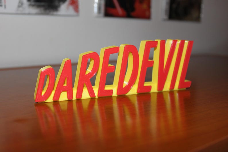 Daredevil 3D Printed Logo Sign Wall Desk Shelf Art - Etsy
