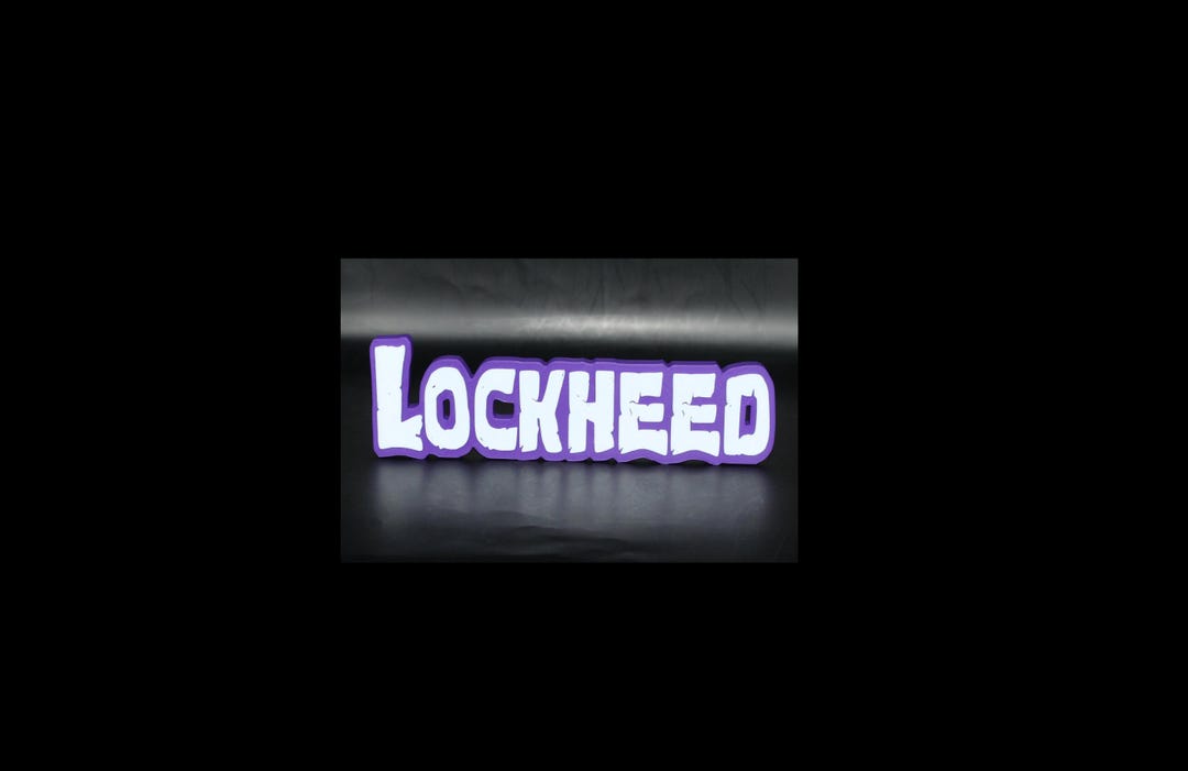 Lockheed 3D Printed Logo Sign Wall Desk Shelf Art - Etsy