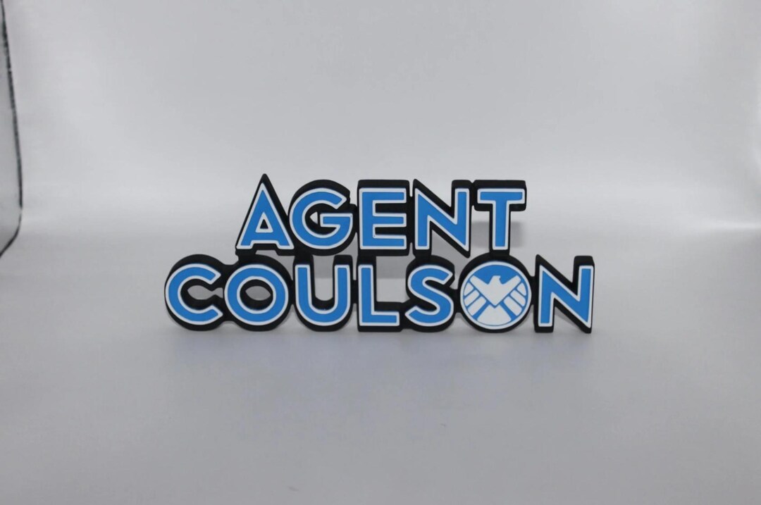 Agent Coulson 3D Printed Logo Sign Wall Desk Shelf Art - Etsy UK