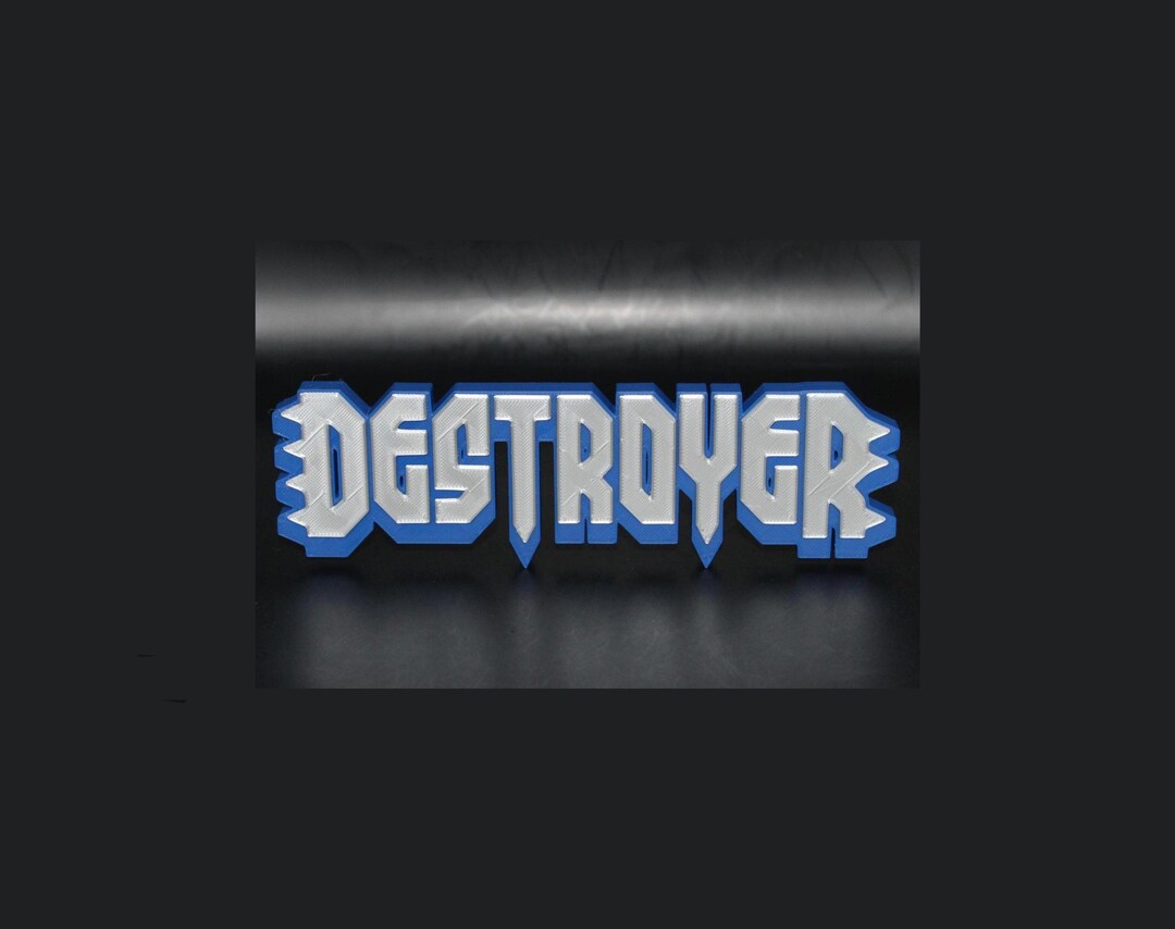 Destroyer 3D Printed Logo Sign Wall Desk Shelf Art - Etsy